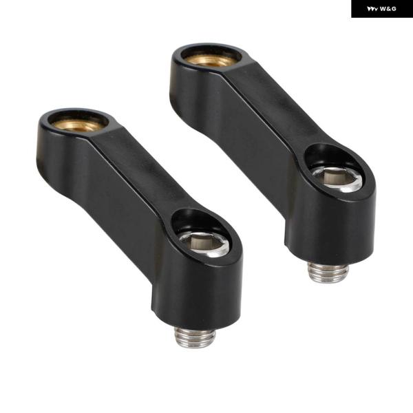 バイク プラスチック ミラー エクステンダー ライザーエクステンション ブラック 10MM - M10X1.5 BMW カスタム パーツ アクセサリーItem Width:13cmItem Weight:0.1kgItem Height:2...