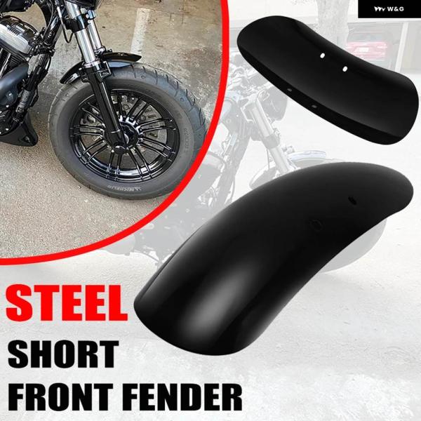 1PC オートバイ ショートフロントフェンダー マッドガード カバー ハーレー 48 XL1200X フォーティーエイト 2010-2016 - 20 カスタム パーツ アクセサリーHigh-concerned chemical:NoneI...