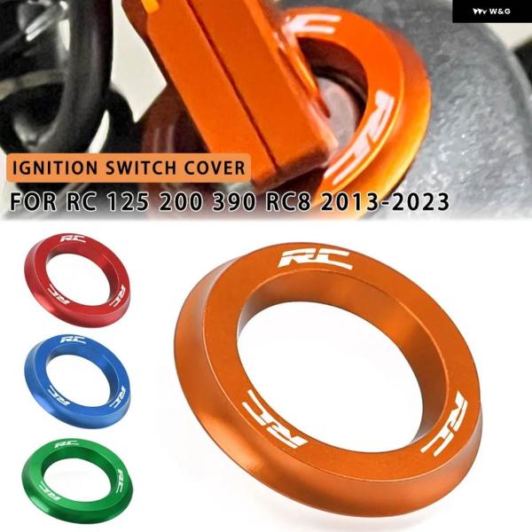 オートバイ アクセサリー 点火 スイッチカバー リング サークル RC 125/200/390 RC125 RC200 RC390 RC8 2013 - 16-2022 2023 カスタム パーツ アクセサリーProtective part...