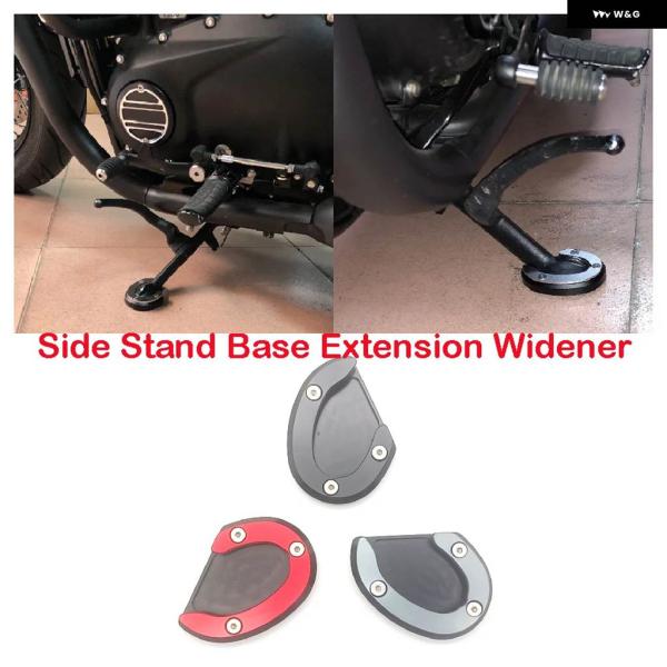 トライアンフ BONEVILLE SPEEDMASTER 1200 ABS 2018-2024 バイクサイド スタンド エンラージャー エクステンダーベース エクステンション ワイドナー カスタム パーツ アクセサリーProtective ...