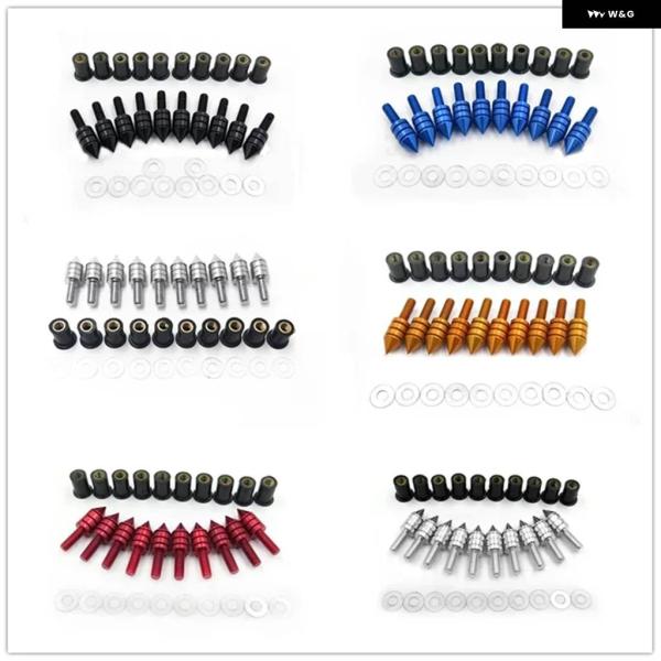 オートバイ 部品 10個風防ボルト ネジキット ホンダ スズキ ヤマハ カワサキ レッドクローム カスタム パーツ アクセサリーHigh-concerned chemical:NoneModel Name:MT215-019Brand Na...