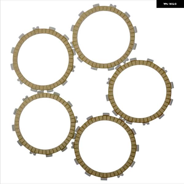 オートバイ 5個 ファイバー ストリート クラッチ ディスク プレート カワサキ BJ250 1999-2006 ZR250 2002-2005 スズキ GSX250 FX FXT 02-05 GSX カスタム パーツ アクセサリーHigh...