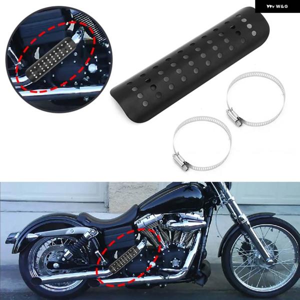 オートバイ 汎用 マフラー ヒートシールド カバー マフラー プロテクター ガード アクセサリー ハーレー ホンダ ヤマハ カスタム パーツ アクセサリーHigh-concerned chemical:NoneItem Diameter:0...