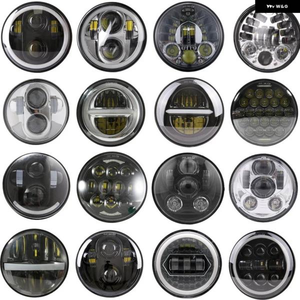 汎用 5-3/4インチ 5.75インチ LED 車 バイク ヘッドライト H4 PHARE FAROL MOTO ヘッドランプ ヘッドライト ハーレー インディアン スカウト ホンダ カスタム パーツ アクセサリーHigh-concerne...