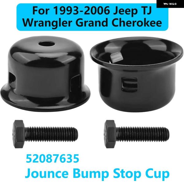 バンパー ジャウンス バンプ ストップ カップ 2個 1993-2006 ジープ TJ ラングラー グランド チェロキー 52087635 52087636AB カスタム パーツ アクセサリーHigh-concerned chemical:...