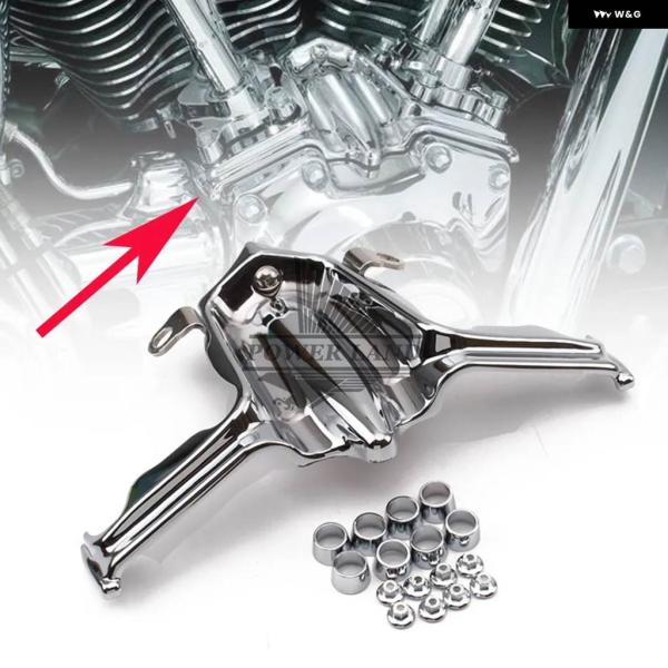 クローム オートバイ タペット/リフターブロックアクセントカバー ハーレー ツインカム ストリートグライド ロードキング 1999年以降モデル 1セット カスタム パーツ アクセサリーProtective parts:Engines &am...