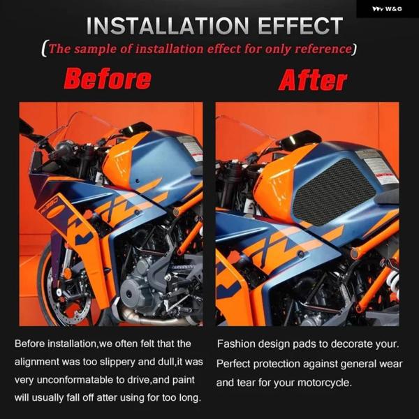 KTM RC390 バイク 2022 2023 22 23 タンク トラクション パッド 滑り止め ステッカー ガスニー グリップ プロテクター カスタム パーツ アクセサリーHigh-concerned chemical:NoneSpec...