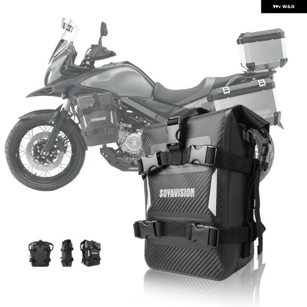 バイク バンパー バッグ 5L/7L/11L 防水 フレーム クラッシュ バー バンパー リペアツール 配置パック モータータンク パニエ キャリアバッグ カスタム パーツ アクセサリーHigh-concerned chemical:Non...