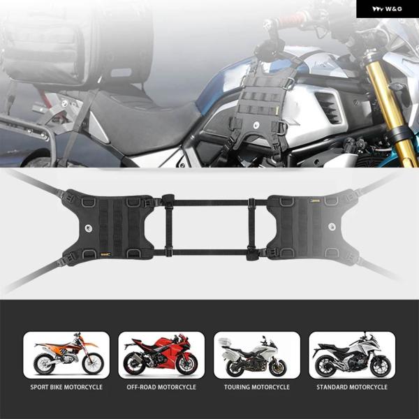 オートバイ タンクバッグ サイドハンギング システム モータータンクサイドバッグベースアウトドアツーリング バイク アクセサリー バンパー フレーム クラッシュ バー バッグ カスタム パーツ アクセサリーHigh-concerned ch...