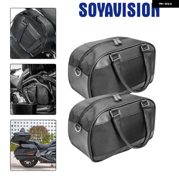 ホンダ GOLDWING TOUR 1800 GL1800 F6B 2018-2024 バイク トランク サドルバッグ サドルバッグ サイドケースライナーセット インナーバッグ ブラック カスタム パーツ アクセサリーHigh-concer...