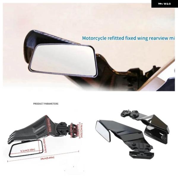 ヤマハ R3 R6 R7 R15 R25 R125 TMAX530/560 汎用 モデル バイク サイドミラー ウイング レット ウィンドウイング カスタム パーツ アクセサリーHigh-concerned chemical:NoneIte...