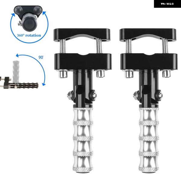 オートバイ 折りたたみ 式 フットレスト 22-28MM クラッシュ バー 回転式 フットペグ BMW R1250GS F750GS F850GS アドベンチャー F900R F800GS R1200GSA カスタム パーツ アクセサリーH...