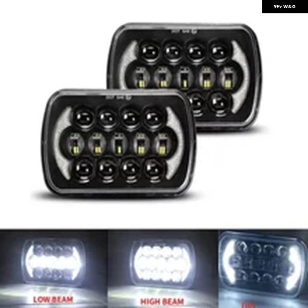 ペア 5X7 LED ヘッドライト 6052 6054 H5054 H6054 ハイ/ロービーム シボレー エクスプレス カーゴ バン 1500 2500 3500 ジープ トヨタ ピックアップ カスタム パーツ アクセサリーHigh-co...