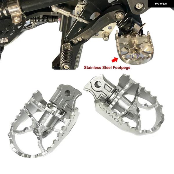 ステンレス フットペグ フットレスト フットレスト BMW R1200GS LC R1250GS アドベンチャー R1200 1250 GS 2014-2023 2021 2022 カスタム パーツ アクセサリーHigh-concerned...