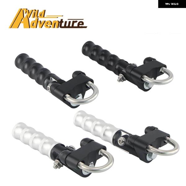 22-28MMクランプ オートバイ パーツペダル 回転式 折りたたみ 式 フットレスト フットペグ BMW R1200GS F750GS F850GS G310GS クラッシュ CNCアルミ カスタム パーツ アクセサリーHigh-conc...