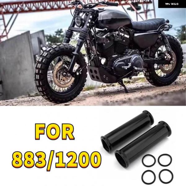オートバイ 180MM フロント フォーク ブーツ スライダー カバー アッパーショック アブソーバー カバー ハーレー スポーツスター 883 アイアンロードスター カスタム パーツ アクセサリーHigh-concerned chemic...