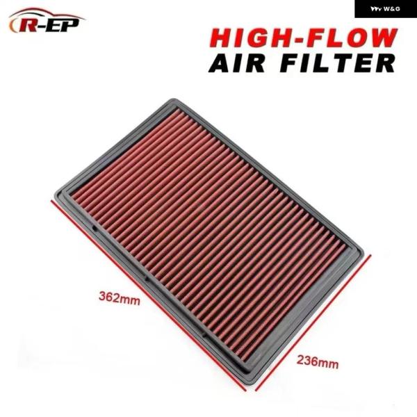 交換用 パネル スポーツエア フィルター 三菱 パジェロ 3 4 ショーグン モンテロ V6 2000-2017 洗えるハイフローエア フィルター カスタム パーツ アクセサリーSpecial Features:Washable, Reus...