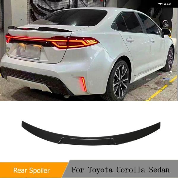 リア トランク スポイラー ウイング トヨタ カローラ セダン 2020-2022 リア トランク スポイラー ブーツ カー リアハイキック ウイング リップ ABS カスタム パーツ アクセサリーHigh-concerned chemic...
