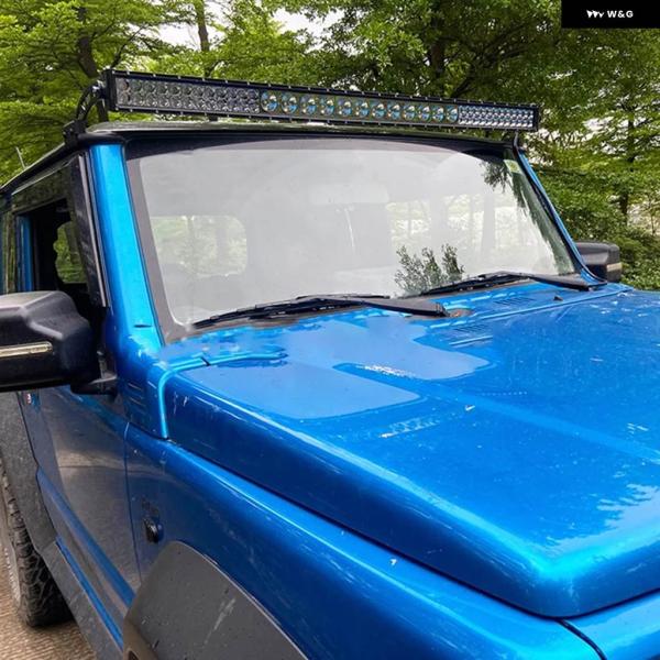 車ルーフLED ライトバー ブラケット スズキ ジムニー 2019-2022 JB64 シエラ JB74W 52インチ 4X4 オフロード 外装 アクセサリー カスタム パーツ アクセサリーHigh-concerned chemical:N...