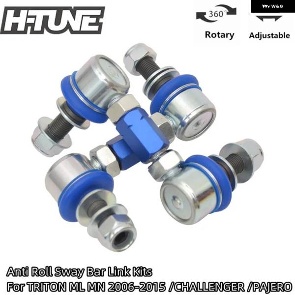 4X4ピックアップ 12MMボールジョイント 調整可能フロントアンチロールスタビライザーエンドリンクキット トライトン L200 ML MN 05-15 / パジェロ / チャレンジ カスタム パーツ アクセサリーOther Part Nu...