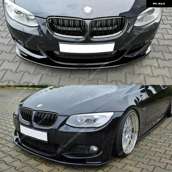 Mパフォーマンス スタイル フロント バンパー スプリッター リップ フォグランプ グリル トリム BMW E92 E93 320D 325D 330I 330D 335I Mスポーツ 2006-2013 カスタム パーツ アクセサリーHi...