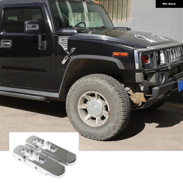 ハマーH2 2003-2009 フード左右サイドヒンジ アウターアクセサリーロック 装飾 カバー 代替品 カスタム パーツ アクセサリーHigh-concerned chemical:NoneItem Weight:513gItem Hei...