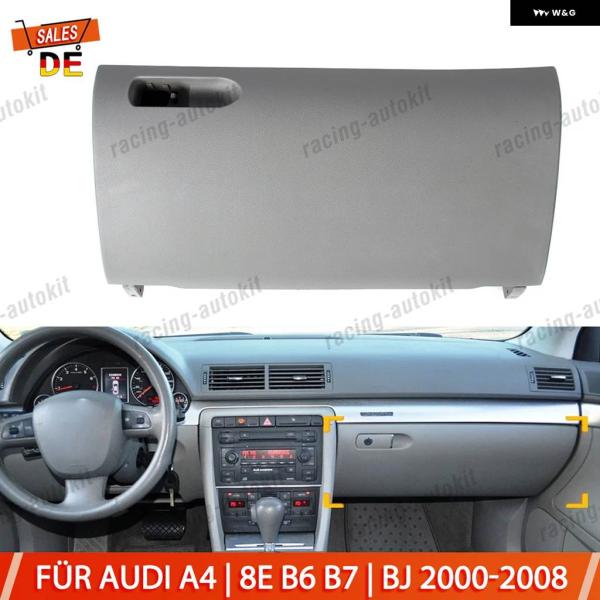 アウディ A4 S4 B6 B7 2001-2008 グレーカラー 収納 ボックス カバー グローブ ボックス ドア蓋 カスタム パーツ アクセサリーHigh-concerned chemical:NoneItem Weight:1.33 ...