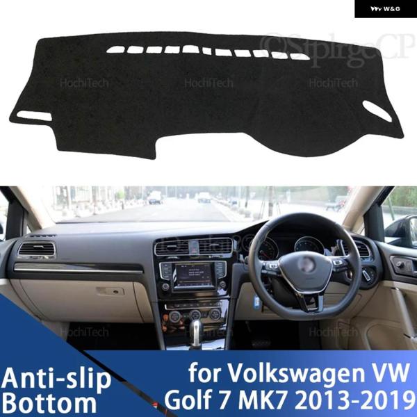 フォルクスワーゲン VW ゴルフ 7 MK7 2013-2019 アクセサリー ダッシュボード カバー パッド サンプロテクション パッド UVカットマット 右ハンドル 車 カスタム パーツ アクセサリーHigh-concerned che...