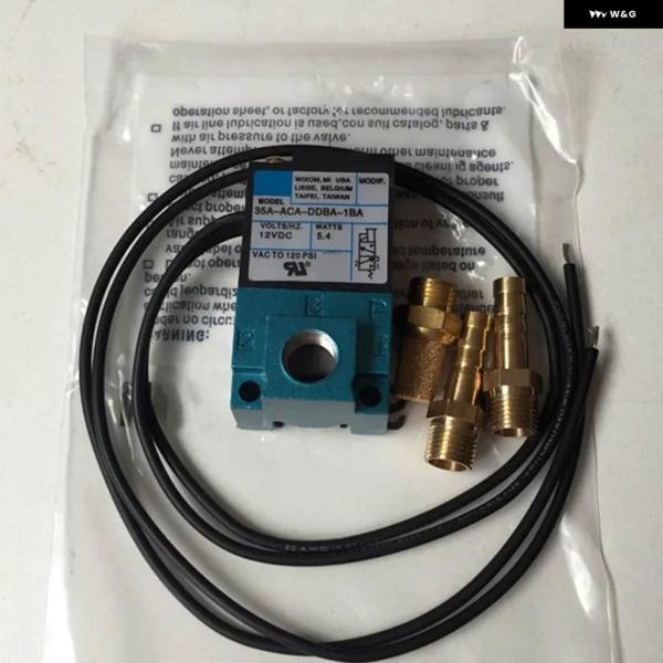 12V MAC 3ポート電子ブースト 制御 ソレノイド バルブ 35A-ACA-DDBA-1BA 5.4W 真鍮キット 付き カスタム パーツ アクセサリーOther Part Number:35A-ACA-DDBA-1BAPlacemen...