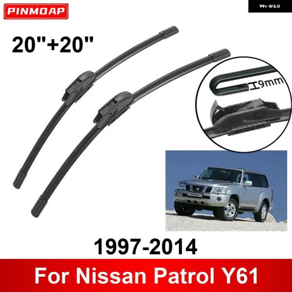 車用 ワイパー 日産 パトロール Y61 1997-2014 20インチ 20インチ フロントリア ワイパー ブレード ブラシカッターアクセサリー 1997 カスタム パーツ アクセサリーHigh-concerned chemical:No...