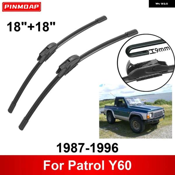 車用 ワイパー パトロール Y60 1987-1996 18インチ 18インチ フロント リア ワイパー ブレード ブラシ カッター アクセサリー 1987 1988 1989 カスタム パーツ アクセサリーHigh-concerned c...