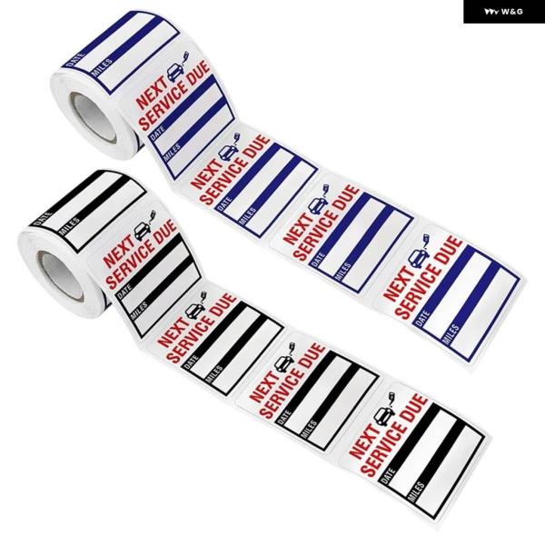 300枚オイル交換用 自動車 メンテナンス サービス期限リマインダー ステッカー ロールラベル カスタム パーツ アクセサリーHigh-concerned chemical:NoneSticker Placement:NavigationM...