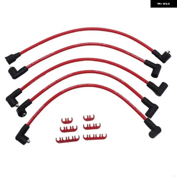 信頼性アッパー4気筒 イグニッション ワイヤー90度エルボフィッティング付き簡単な取り付け カスタム パーツ アクセサリーHigh-concerned chemical:NoneManufacturer Part Number:-Inter...