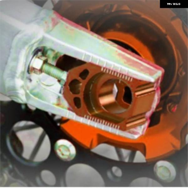 オレンジ CNC リア チェーン アジャスター アクスルブロック KTM XC XCF SX SXF EXC E 125 150 200 530 カスタム パーツ アクセサリーProtective parts:OtherHigh-conce...