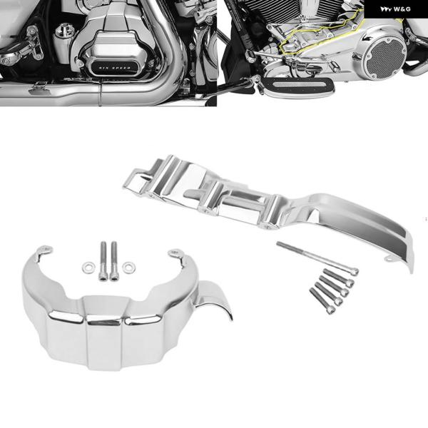 ハーレー ツーリング ロードキング エレクトラ ロードグライド 17-22 エンジン インナープライマリーアクセントトランス ミッション シュラウド カバー カスタム パーツ アクセサリーProtective parts:Engines &...