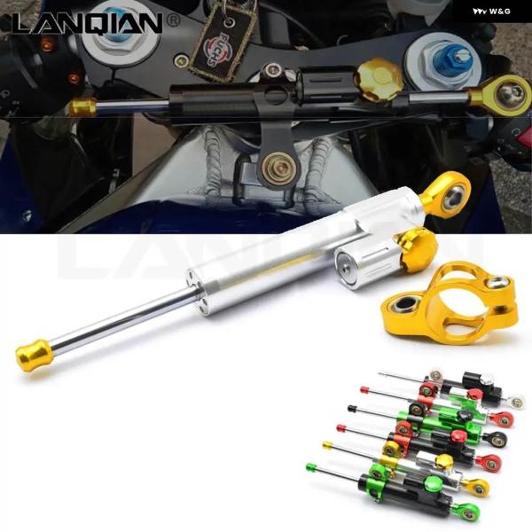 ホンダ CBF1000/A CB600F CBF600/SA CBR600F HORNET 250 CB400 CB599 ホットCNC調整可能 オートバイ ステアリングスタビライズダンピング カスタム パーツ アクセサリーProtecti...