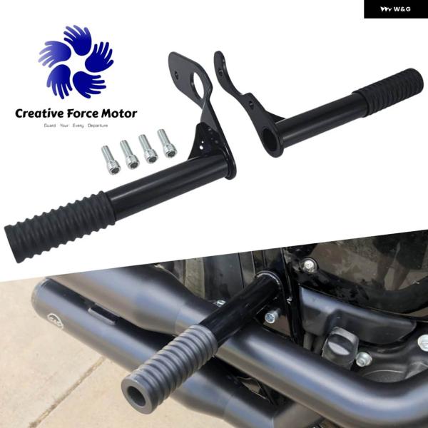 2018-2024 パッセンジャー フットペグ クラッシュ バー フレーム オートバイ リア バンパー ハーレー ソフテイル ストリートボブ 114 ローライダー ST FXLRS FXBBS カスタム パーツ アクセサリーHigh-con...