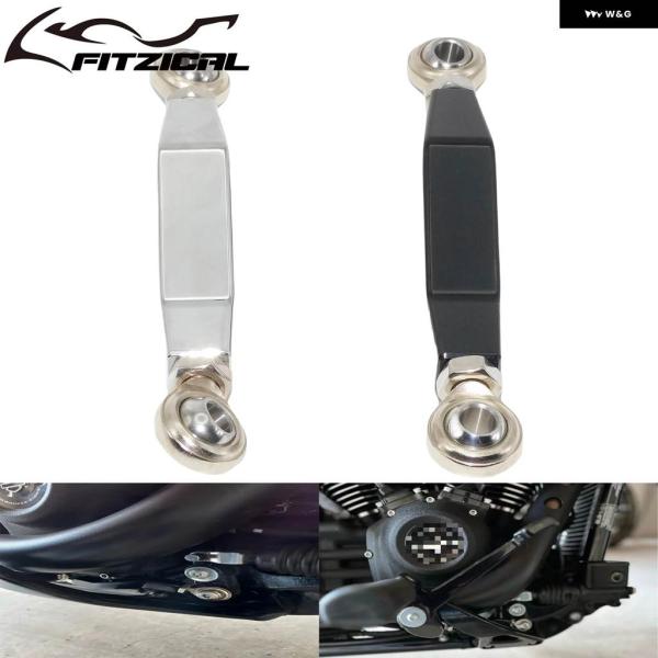 オートバイ ミッド コントロール ブレーキペダル プッシュ ロッドリンケージアームリンクブレーキ レバー ハーレー ソフテイル ストリートボブスタンダード ローライダー 18歳以上 カスタム パーツ アクセサリーHigh-concerned...