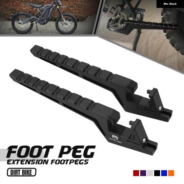 2025 フットペグ エクステンション SUR-RON LIGHT BEE X S X260 X160 ブラケット キット フットペグ エクステンダー 電動ダート バイク オートバイ カスタム パーツ アクセサリーProtective pa...