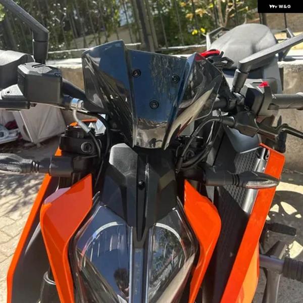 KTM DUKE125 DUKE250 DUKE390 2024 2025 オートバイ ウィンドシールド フライスクリーン DUKE 125 250 390 ウィンド ディフレクター シールドスクリーン エアフロー カスタム パーツ アクセ...