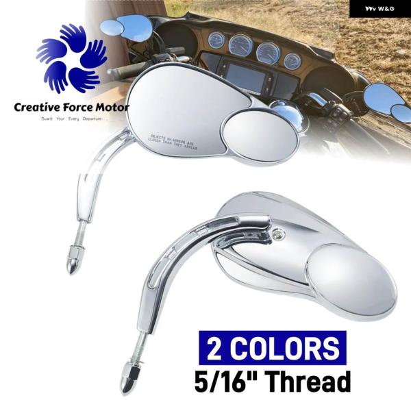 5/16インチ バイク スプリットビジョン バックミラー ハーレー スポーツスター ツーリング ロードキング FLHR エレクトラ ストリートグライド ファットボーイ ヘリテージ カスタム パーツ アクセサリーHigh-concerned ...