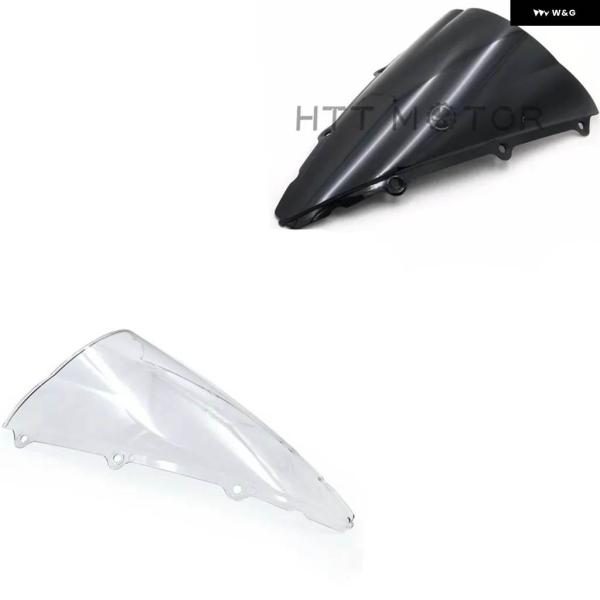 バイク パーツ ウィンドシールド ダブルバブル ヤマハ YZF 1000 R1 2002-2003 ブラック E1 クリア カスタム パーツ アクセサリーHigh-concerned chemical:NoneItem Weight:0.4...