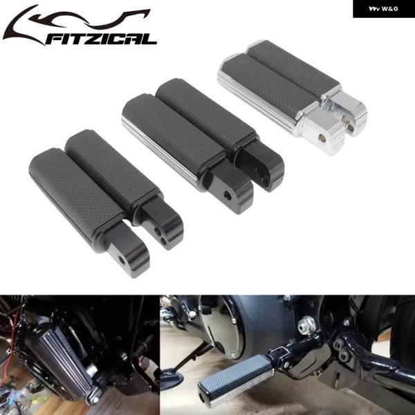 バイク パッセンジャー フットペグ DEFIANCE リア フットレスト ペダル ハーレー ソフテイル ブレイクアウト FXBR ローライダー ストリートボブ FXBB 2018-2023 カスタム パーツ アクセサリーHigh-conce...