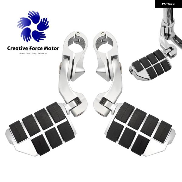 1.25インチ 32MM オートバイ フットレスト エンジン ガード フットペグ ハーレー ダビッドソン CVO ロードキング ストリートグライド スポーツスター アイアン 883 カスタム パーツ アクセサリーHigh-concerned...