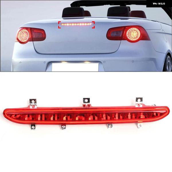 レッドカー サードリアブレーキストップライト ハイレベルストップランプ 1Q0945097A 1Q0945097B VW EOS フェイスリフトモデル 2006-2016 カスタム パーツ アクセサリーHigh-concerned chem...