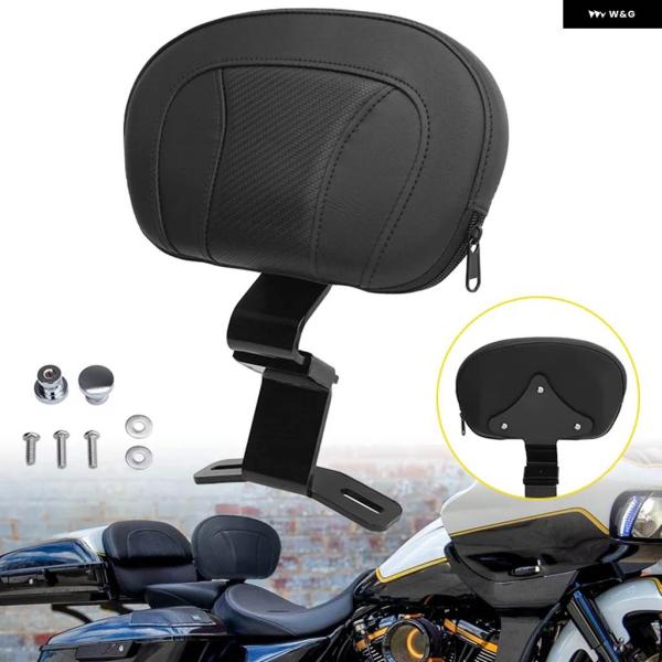 フロントドライバー ライダーバックレスト パッド レザー オートバイ アクセサリー ハーレー ツーリングCVOエレクトラロードストリートグライド ロードキング 09-22 カスタム パーツ アクセサリーHigh-concerned chem...
