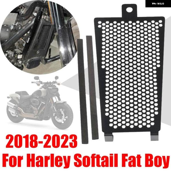 ハーレー ソフテイル FXST SLIM FLSL FAT BOY 114 FXFBS FLFBS FLFB FXFB アクセサリー ラジエーター ガード プロテクター オイル クーラー グリル カバー カスタム パーツ アクセサリーPro...