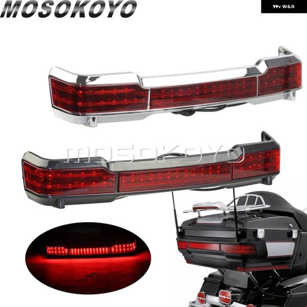 リアツアーパック キングツアー トランク LED ライト ハーレー エレクトラ グライド ウルトラ クラシック バイク テールライト ウィンカー付き カスタム パーツ アクセサリーBattery Included:NoHigh-concer...