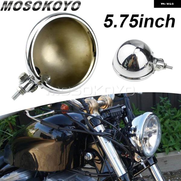 ハーレー ダイナ ソフテイル スポーツスター XL1200 XL833 カスタム 5-3/4インチ ヘッドランプ ハウジング カバー 汎用 5.75インチLED ヘッドライト バケット カスタム パーツ アクセサリーHigh-concern...