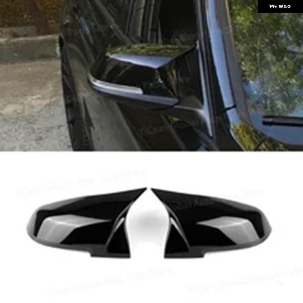 BMW F20 F21 2ピース M スタイル グロスブラックカーバックミラー カバー キャップ トリム シェル フレーム 118I 120I 120D 125I 125D M135I M140I カスタム パーツ アクセサリーHigh-c...